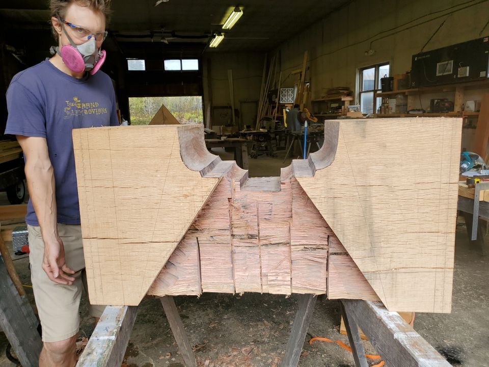 Kavanagh Undercarriage, Oak Bell Yoke, and Barn Raising | Preservation ...